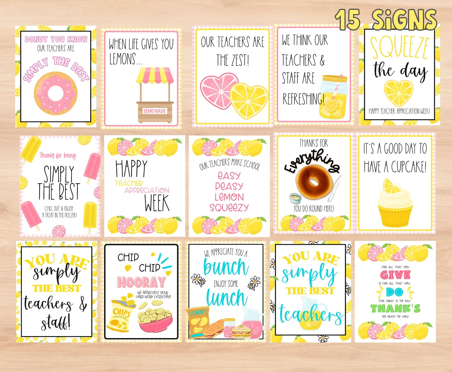 Simply the Best Teachers & Staff. Lemonade Theme Teacher - Etsy