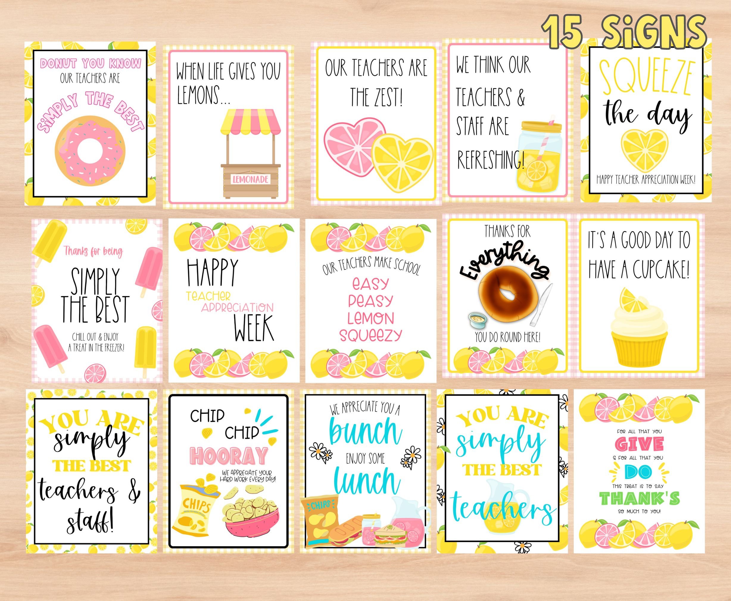 Simply the Best Teachers & Staff. Lemonade Theme Teacher - Etsy