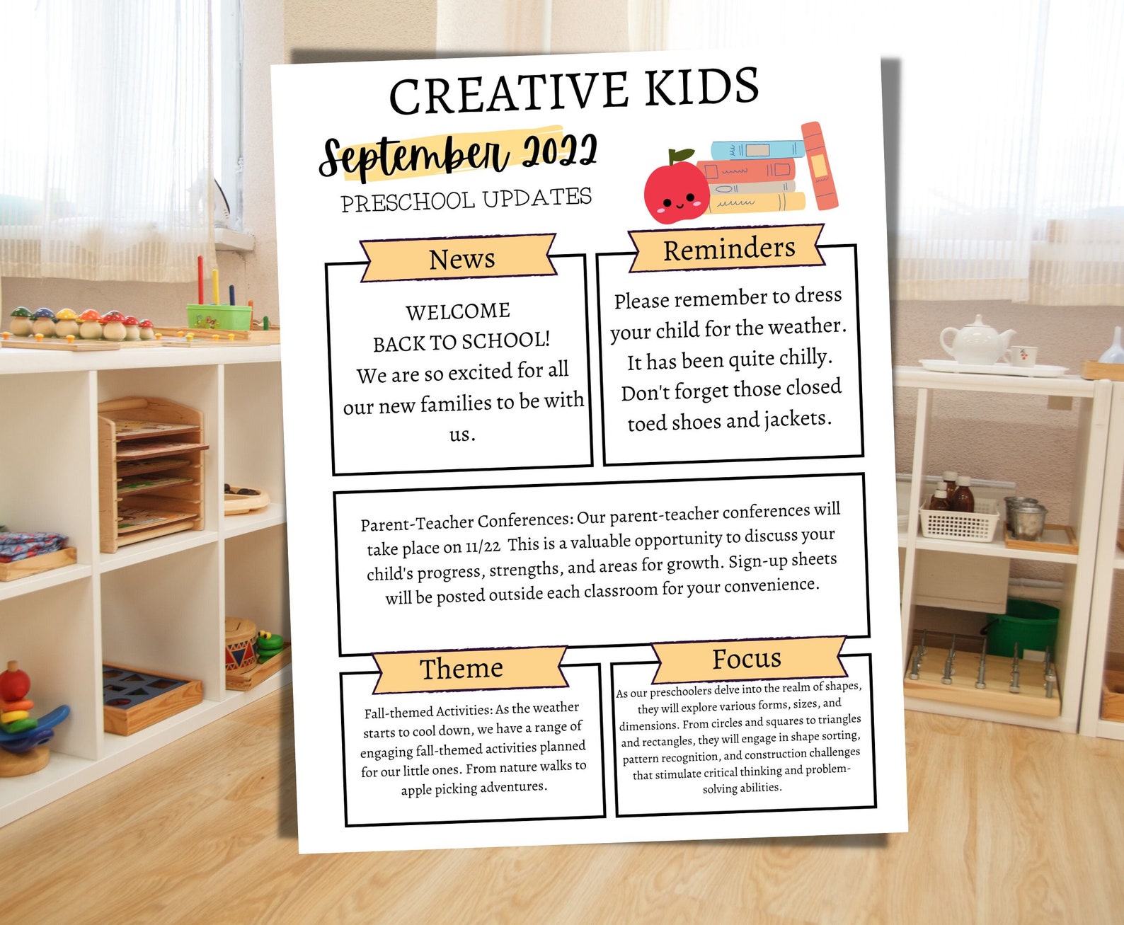 Preschool Forms Templates. Preschool Daily Schedule. Daycare Starter ...