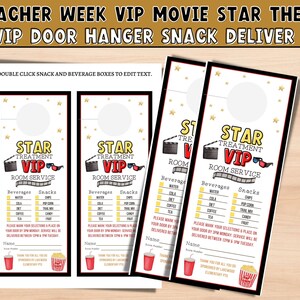 Movie Hollywood Teacher Appreciation Week Theme. Teacher & Staff ...