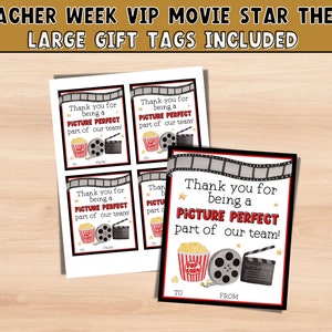 Movie Hollywood Teacher Appreciation Week Theme. Teacher & Staff ...