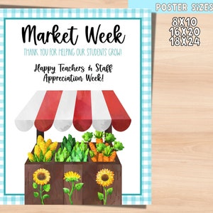 Farmers Market Theme for Teacher Appreciation Week. Market Days Teacher ...