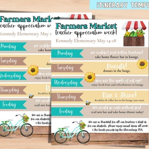 Farmers Market Theme for Teacher Appreciation Week. Market Days Teacher ...