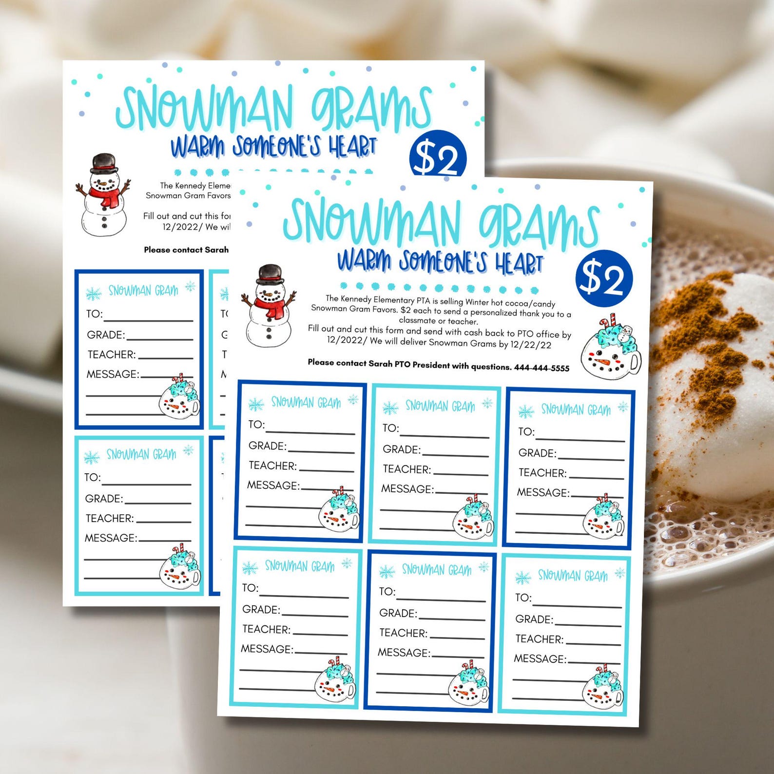 Snowman Gram | Melted Snowman | Cocoa Gram SCHOOL. Snowman Candy ...