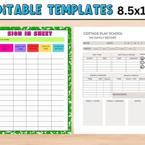 Parent Board Bundle With Templates. Preschool Daily Schedule. Daycare ...