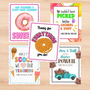 Donut Teacher Appreciation Theme. Itinerary for Teacher Appreciation ...