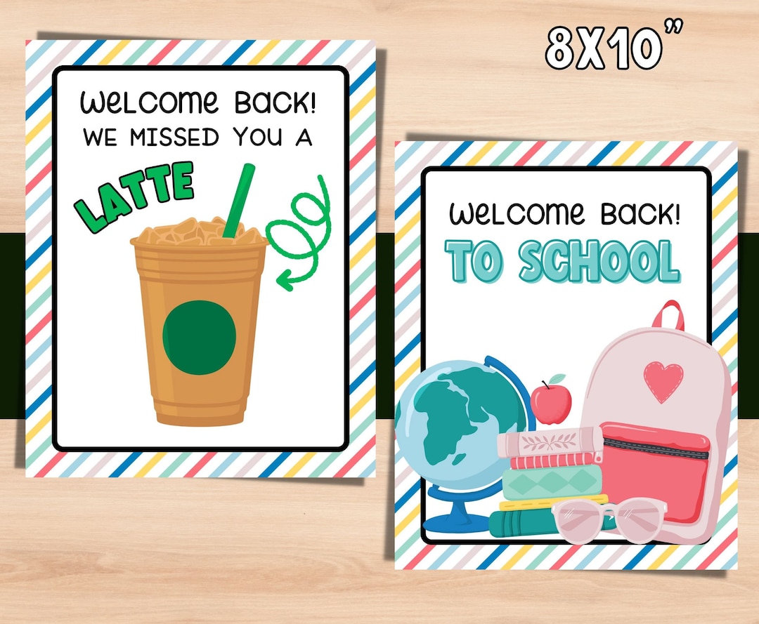 Welcome Back to School Teacher Gift, Teacher Donut Signs, Teacher ...