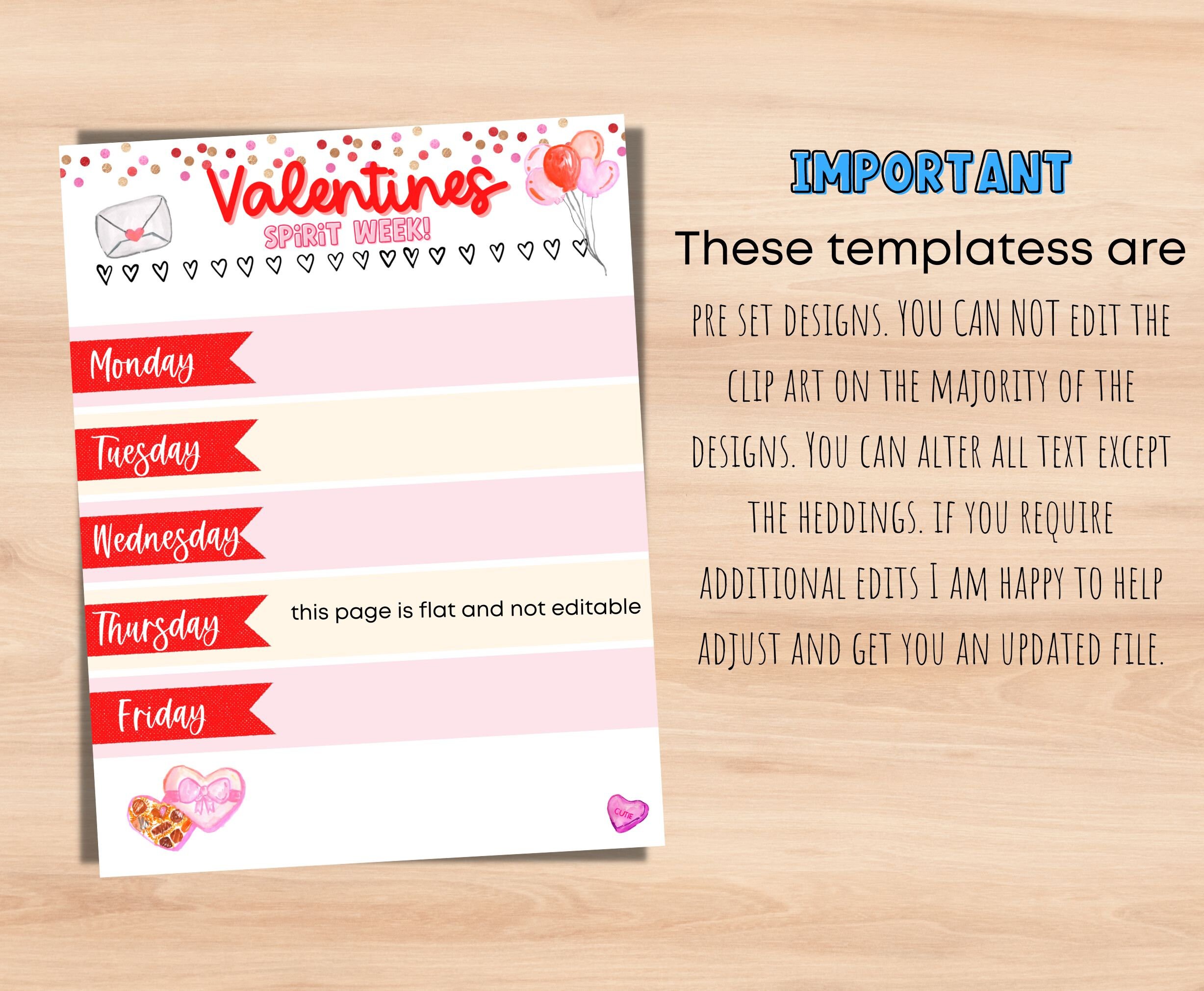 Spirit Week Bundle. Spirit Week Flyers. Christmas Spirit Week. - Etsy