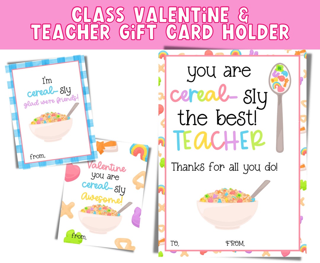 Valentine for Class. Teacher Valentine. Non Candy Valentine. Printable ...