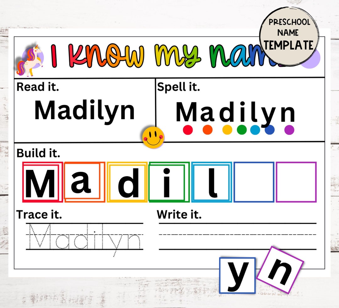 Boho Dry Erase Name Mat | Homeschool Name Activity | Learn to Write ...