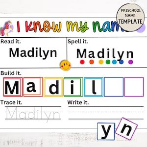 Boho Dry Erase Name Mat | Homeschool Name Activity | Learn to Write ...