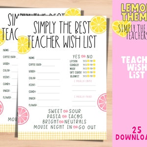 Simply the Best Teachers & Staff. Lemonade Theme Teacher Appreciation ...