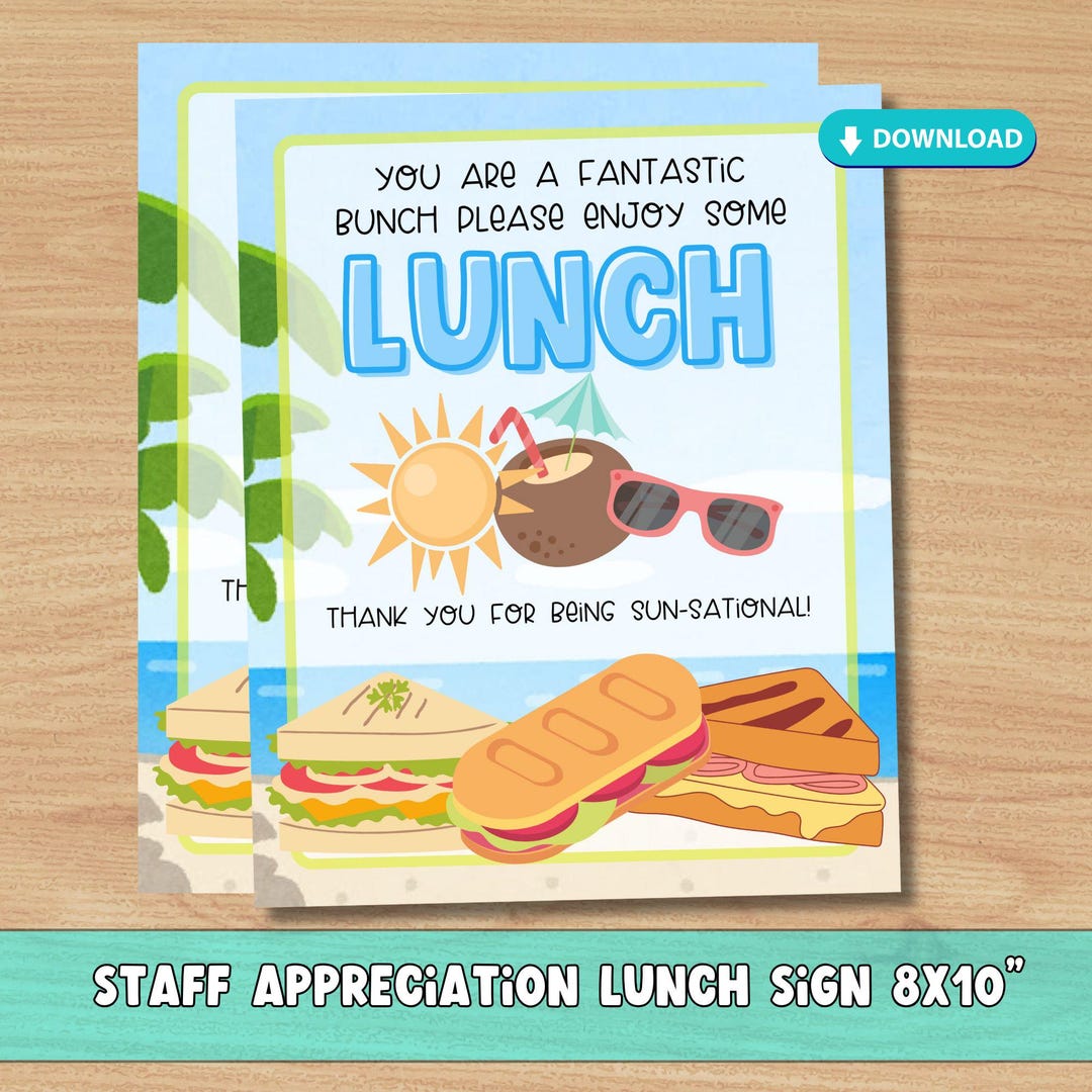 Beach Teacher Appreciation Theme Itinerary. Sun Sational Teacher ...