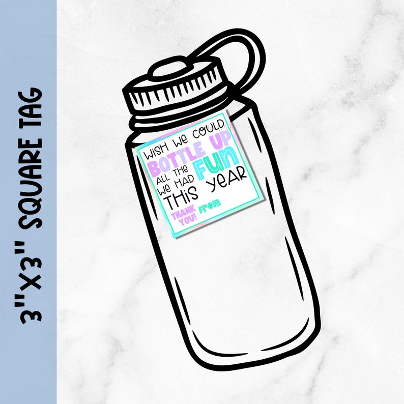 Water Bottle END of Year Teacher Personalized Gift Bottle up - Etsy