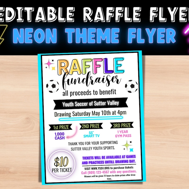 Basket Raffle Flyer - Etsy