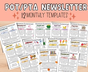 Editable Canva Template PTO Binder for President Form Templates Tracker ...