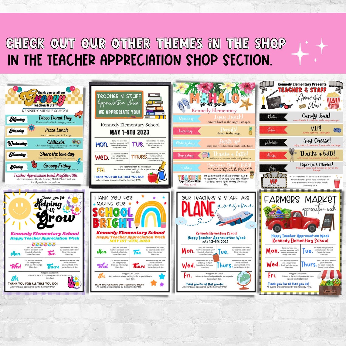 Plane Awesome Teacher Appreciation Itinerary | Teacher Appreciation ...