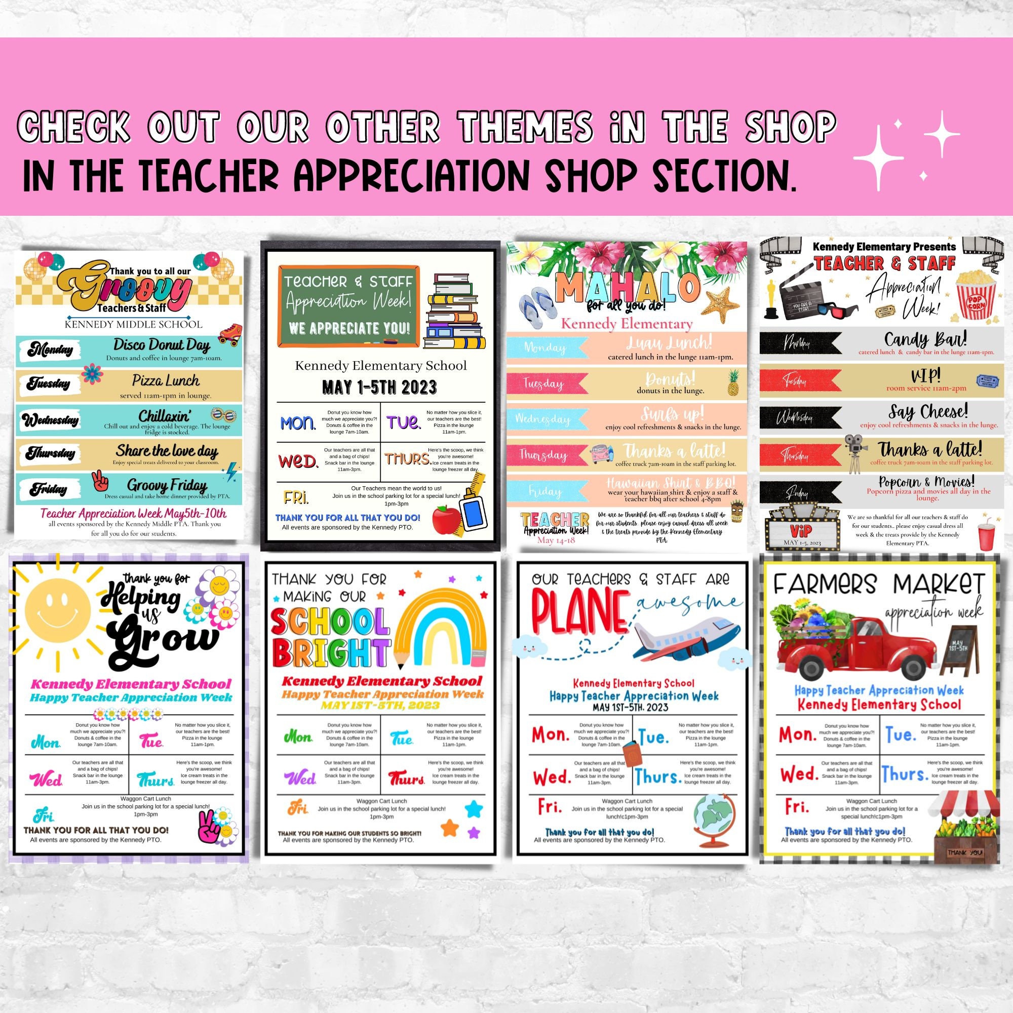 Plane Awesome Teacher Appreciation Signs | Teacher Appreciation Week ...