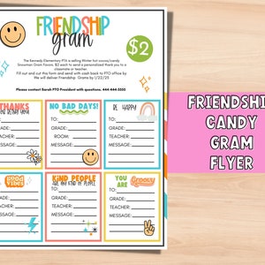 Valentine Candy Gram Summer Candy Gram Friendship Candy Gram Candy ...