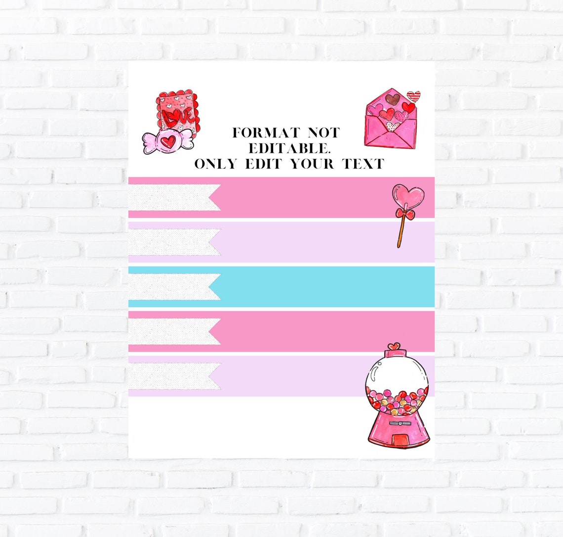 Valentines Spirit Week School Flyer. Festive Spirit Week PTO Flyer ...