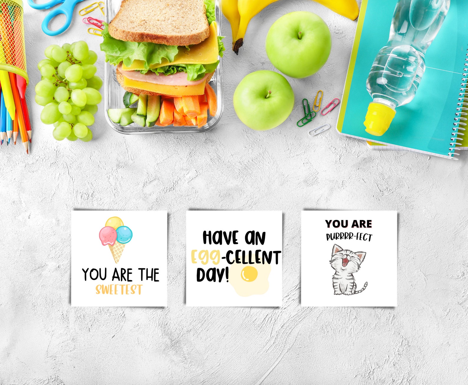Printable Lunchbox Notes for Kids and Preschool. Boys & Girls ...