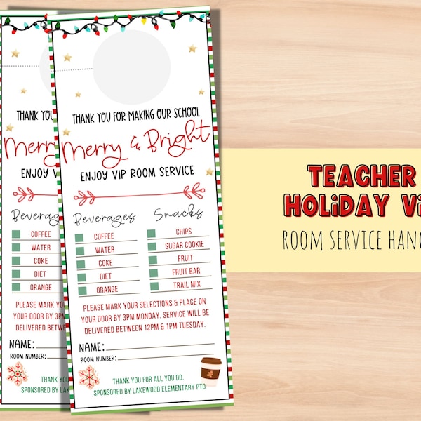 Teacher Room Service - Etsy