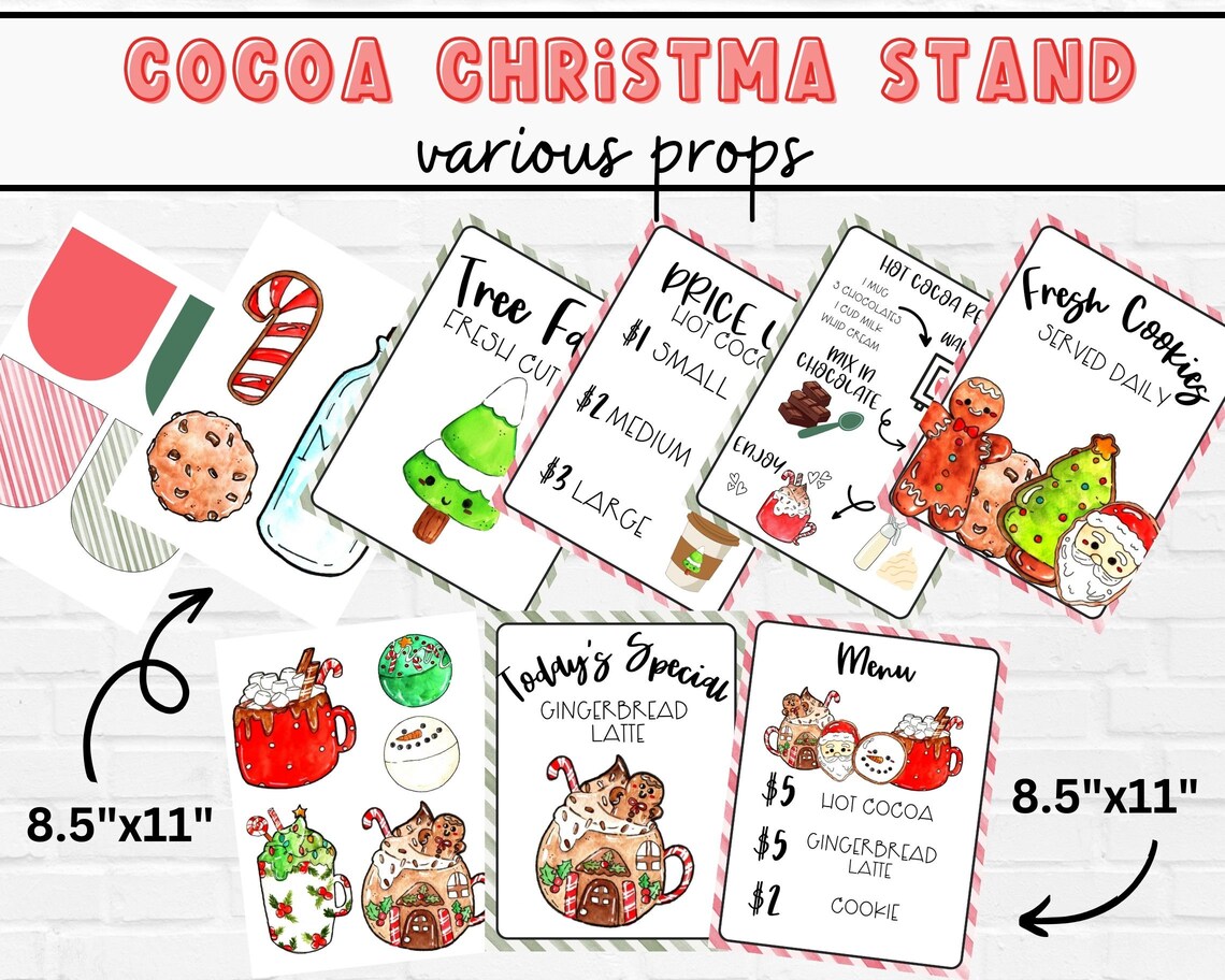 Winter Dramatic Play Center | Hot Cocoa Stand Pretend Play | Christmas ...