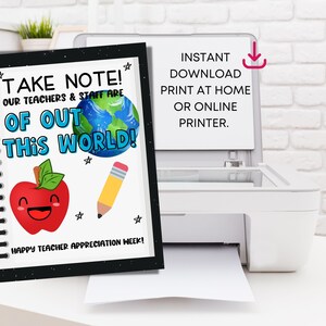 Space Theme Teachers & Staff Itinerary for Teacher Appreciation Week ...