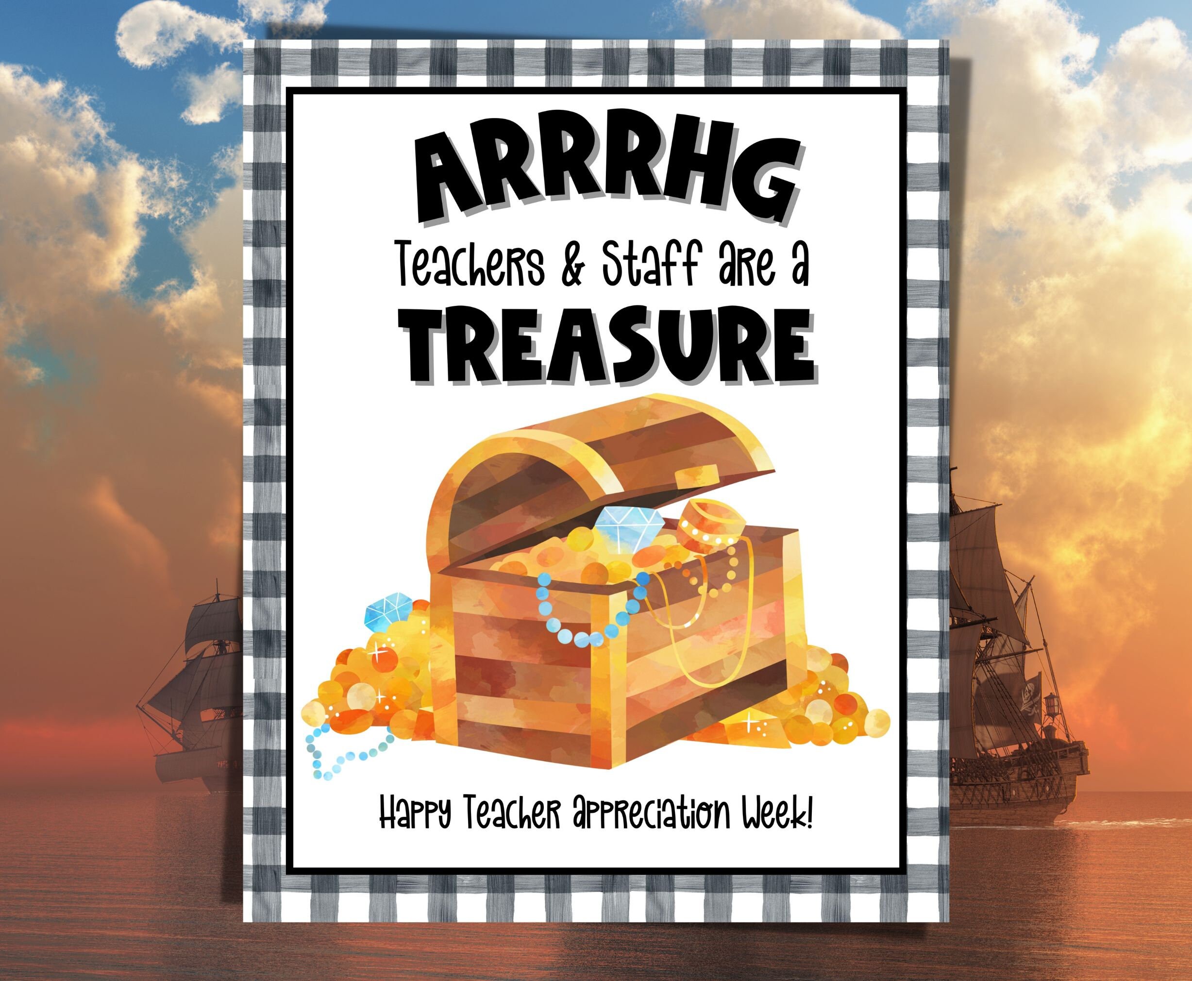 Pirate Themed Teacher Appreciation Weekly Itinerary & Decor - Etsy