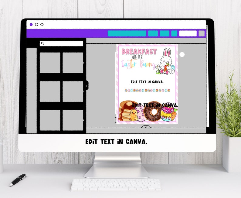 Editable Breakfast With the Easter Bunny Spring Flyer. Easter Flyer ...