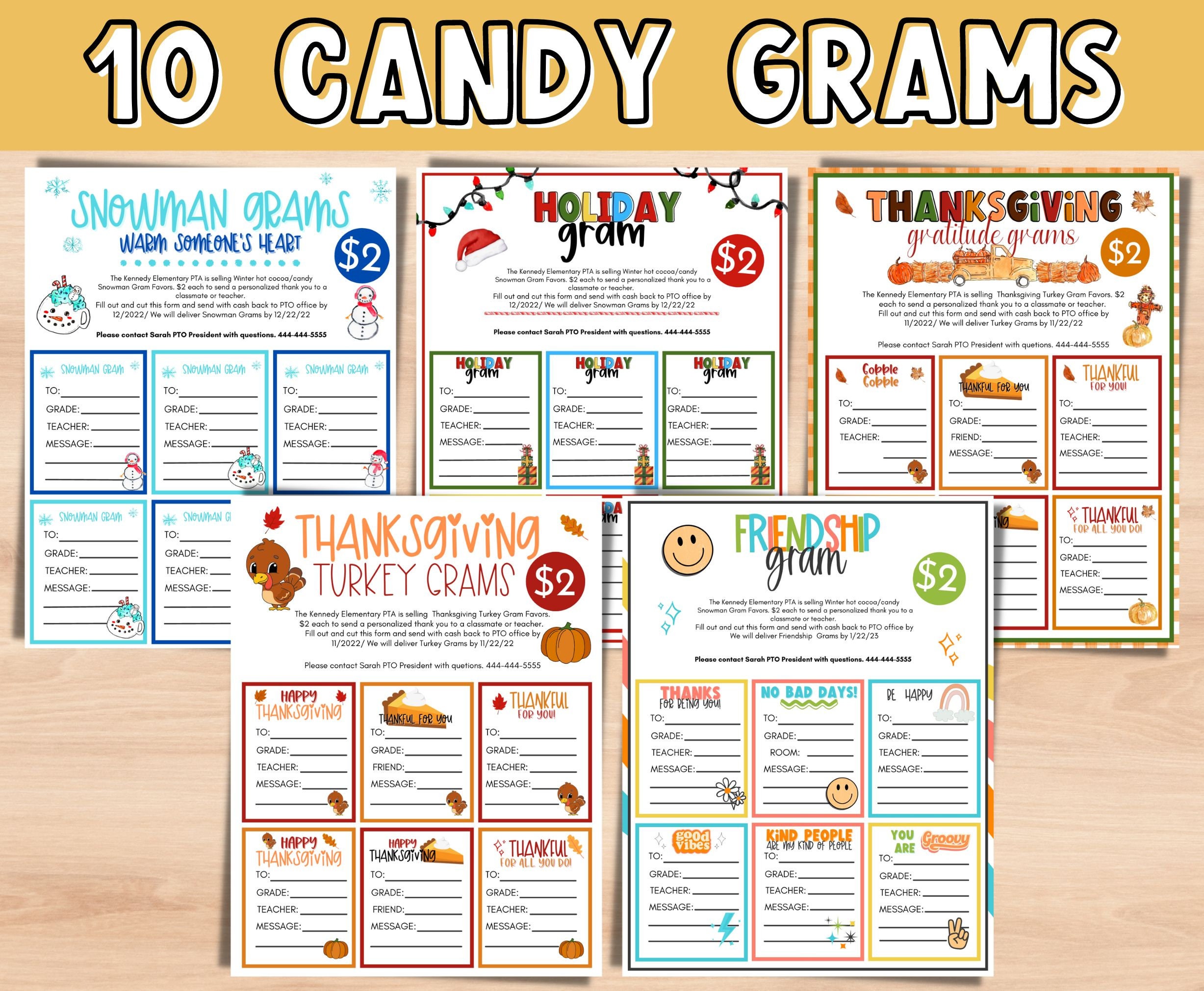 Editable Candy Gram Template. St Patrick's Candy Gram. Valentines Candy ...