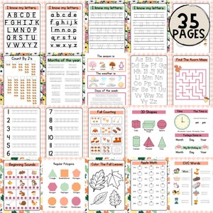 Morning Menu Pages | Kindergarten Homeschool Morning Menu| 1st Grade ...