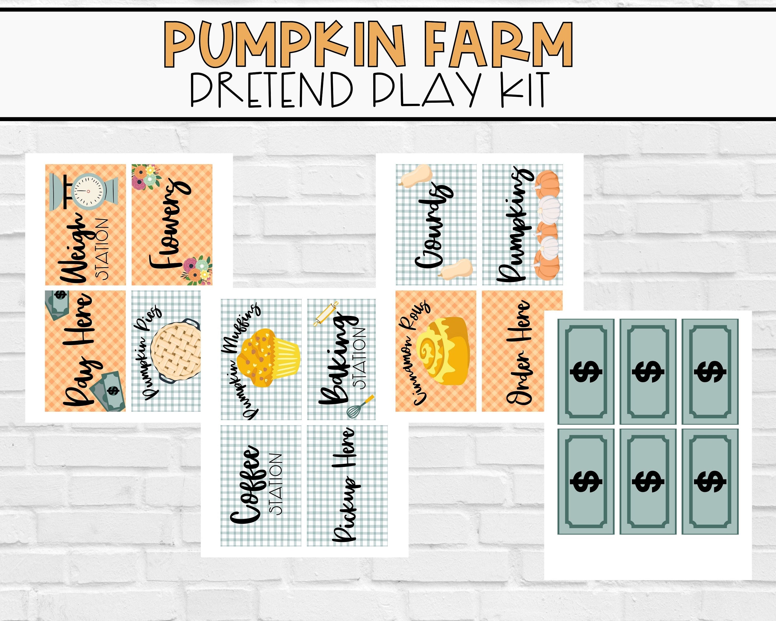 Fall Dramatic Play Center | Pumpkin Farm Pretend Play | Pumpkin Patch ...