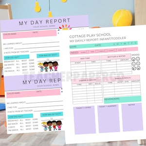 Preschool Forms Templates. Preschool Daily Schedule. Daycare Starter ...