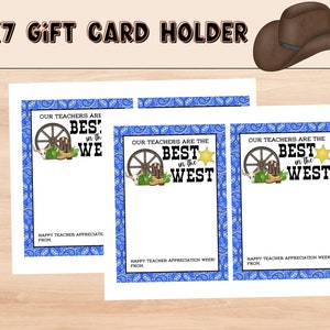 Wild West Teacher Appreciation Week. Best in the West ITINERARY ...