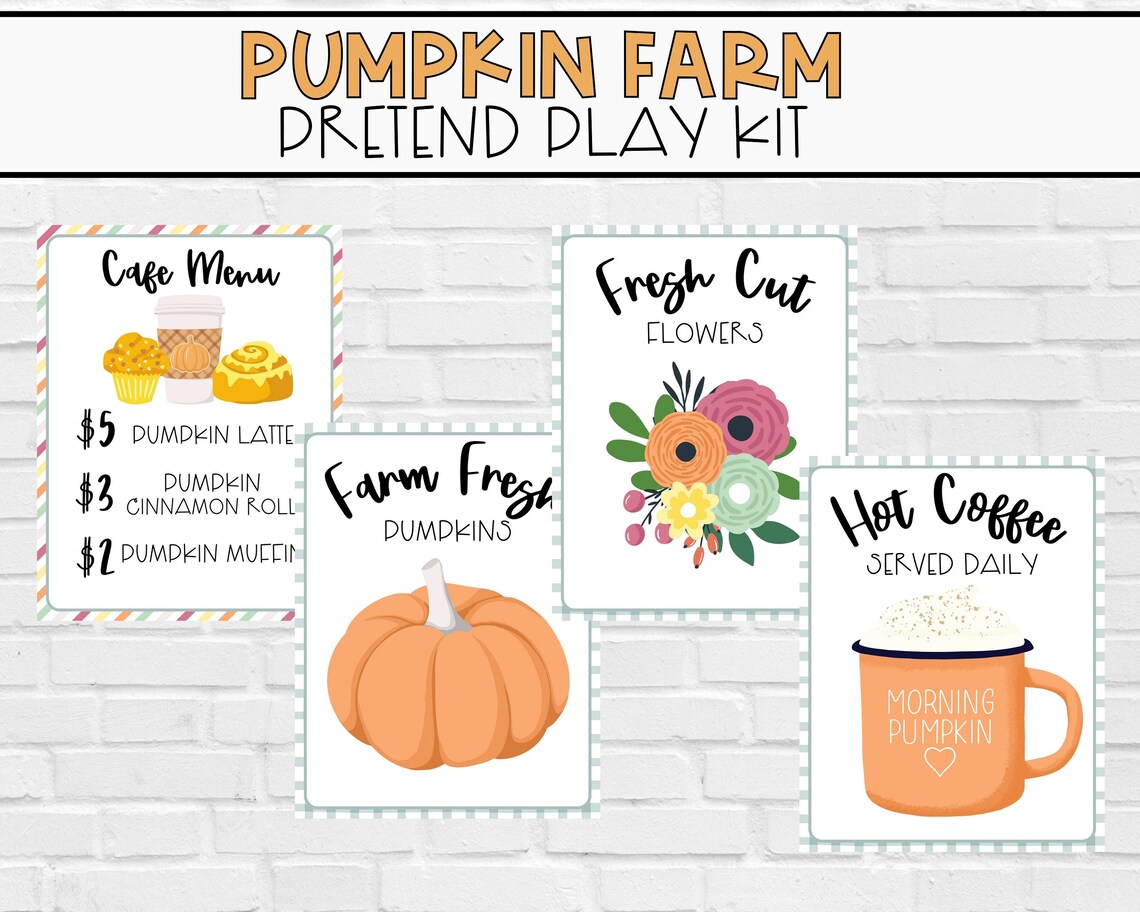 Fall Dramatic Play Center | Pumpkin Farm Pretend Play | Pumpkin Patch ...