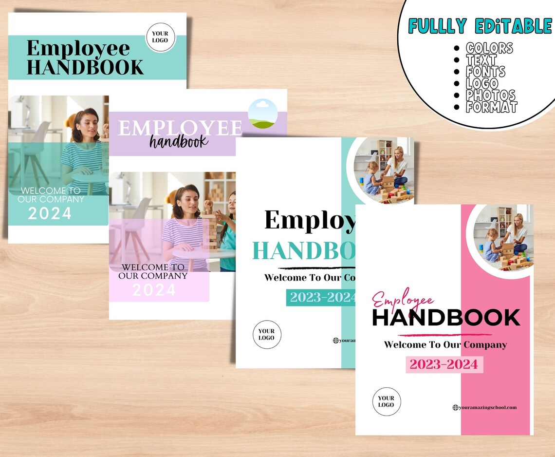 Printable Daycare Employee Handbook Form for Daycare Template Editable ...