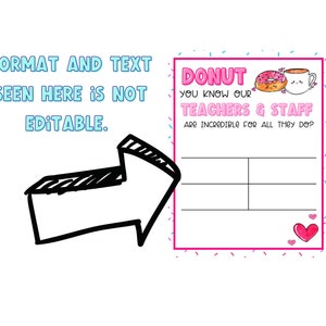 Donut Teacher Appreciation Theme. Itinerary for Teacher Appreciation ...