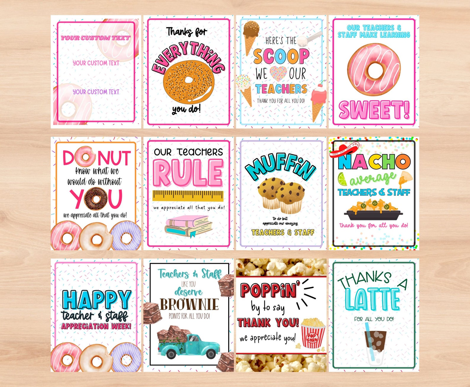 Donut Teacher Appreciation Theme. Itinerary for Teacher Appreciation ...