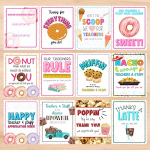 Donut Teacher Appreciation Theme. Itinerary for Teacher Appreciation ...