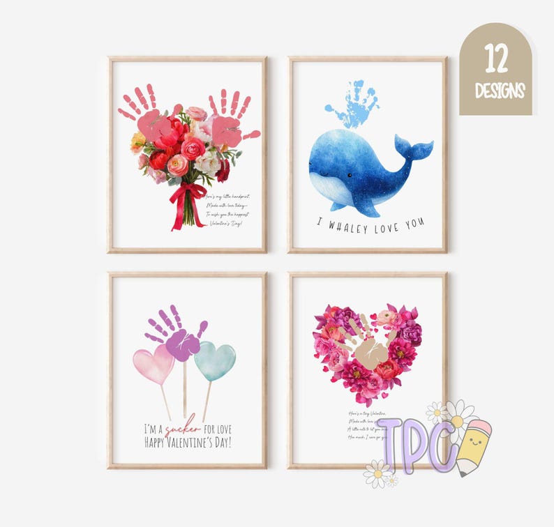 Flower Bouquet Handprint Poem Printable | Mother’s Day Gift From Kids ...