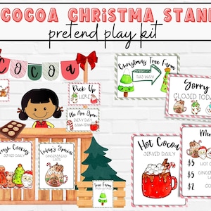 Winter Dramatic Play Center | Hot Cocoa Stand Pretend Play | Christmas ...