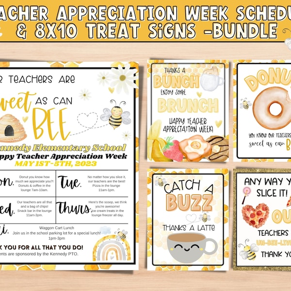 Bee Teacher Appreciation Week - Etsy