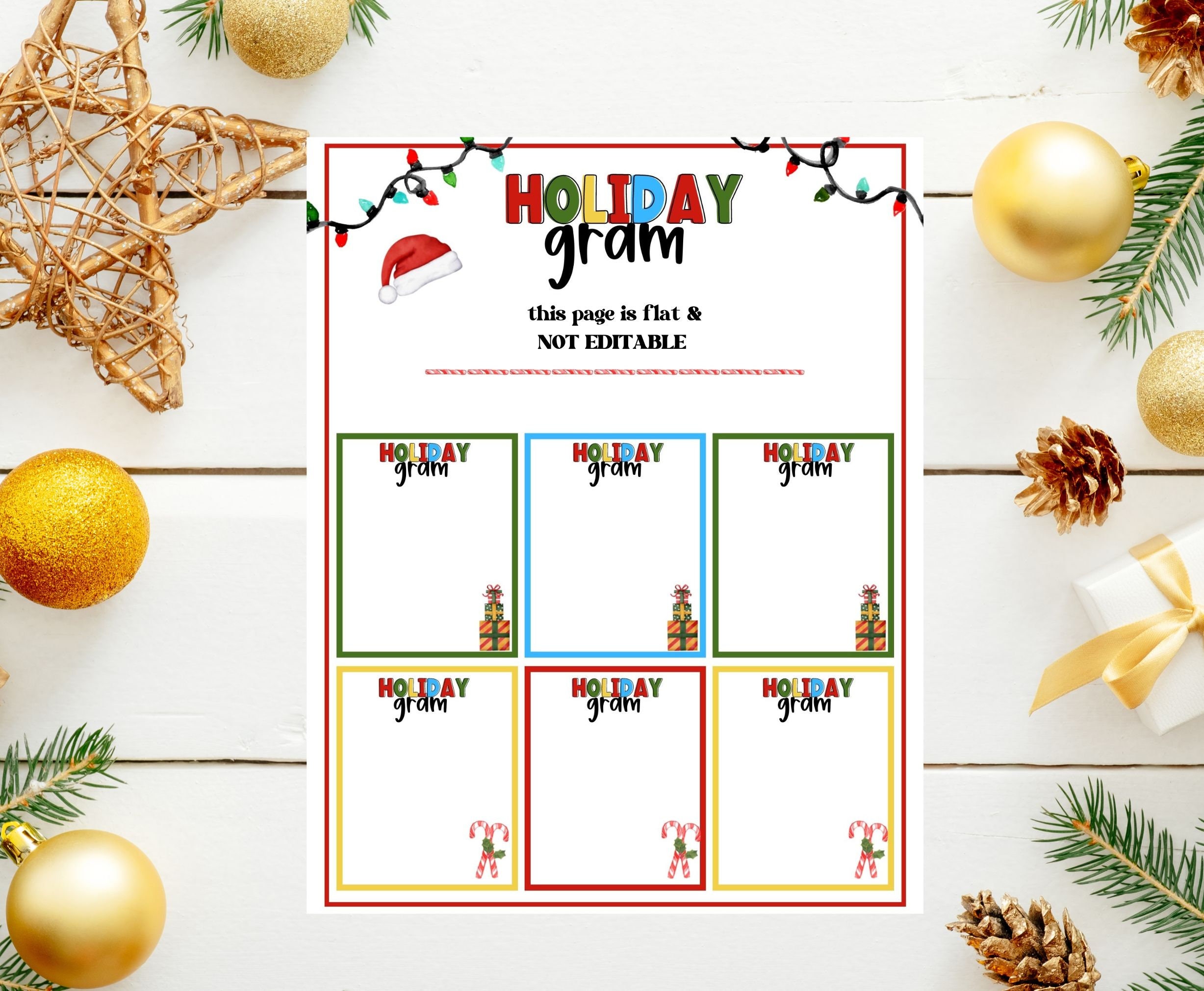 HOLIDAY Candy Fundraising Flyer for PTA. Candy Cane Gram Holiday School ...