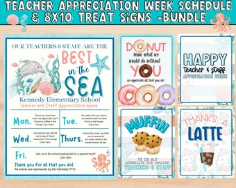 Sun Sational Teacher and Staff Week Itinerary Teacher Appreciation Week ...