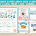 Bee Teacher Appreciation Itinerary & Treat Signs. Sweet as Can Bee ...