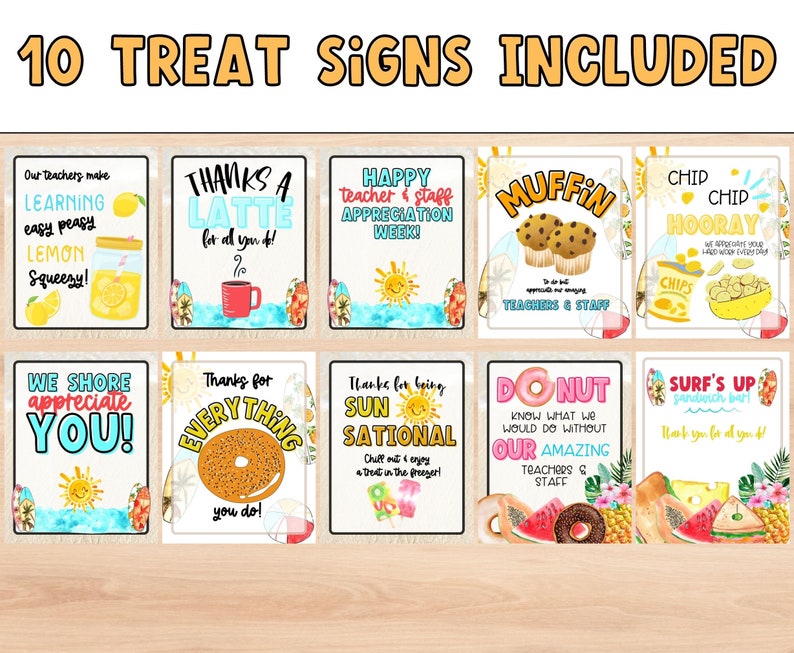 Beach Teacher Appreciation Theme Itinerary. Surfs up Theme. Sun ...