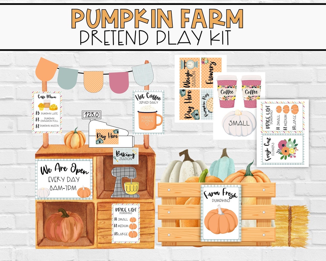 Fall Dramatic Play Center | Pumpkin Farm Pretend Play | Pumpkin Patch ...