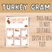 Turkey Gram Fundraising Flyer for PTA PTO Thanksgiving Event. - Etsy