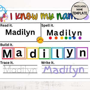 Boho Dry Erase Name Mat | Homeschool Name Activity | Learn to Write ...
